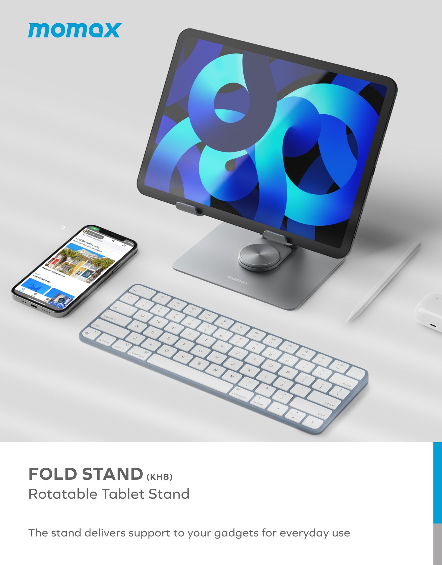 Fold Stand 旋轉平板電腦支架 | MOMAX 官方網上商店